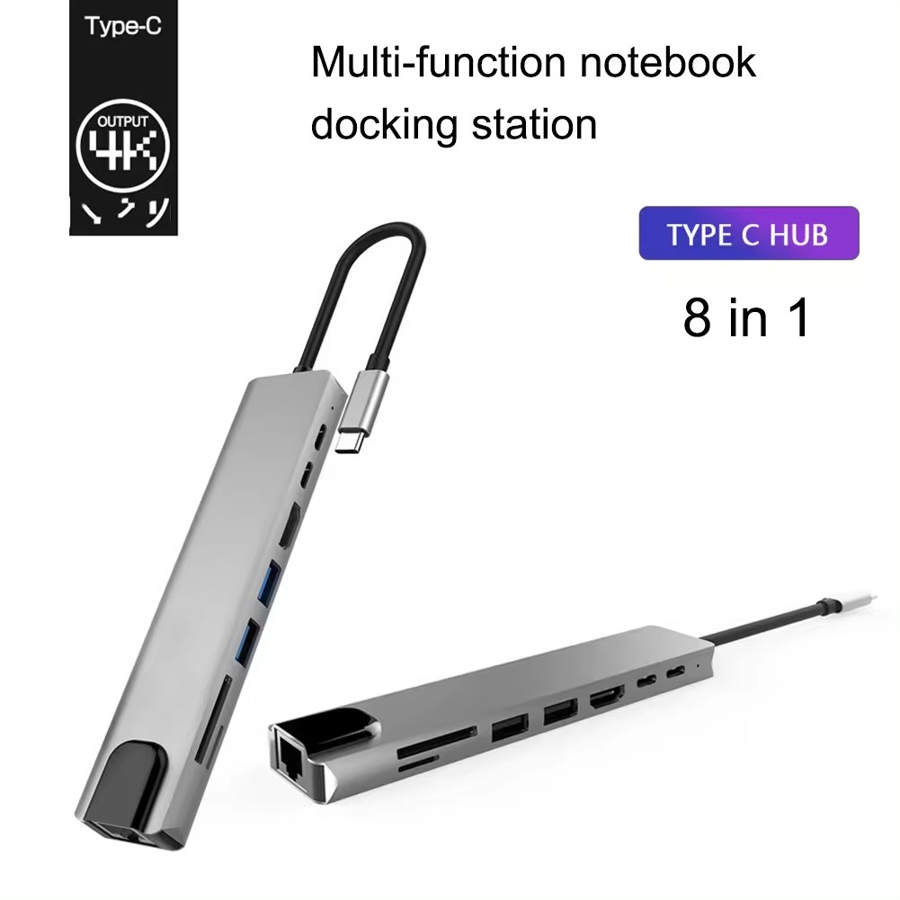 Type-C Hub USB-C PD Charging Adapter 8 ports USB C Hubs - Changzhou ...